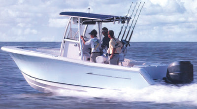 WALK AROUND CUDDY WITH HARD TOP & CENTER CONSOLE WITH T-TOPS (CARVER C ...
